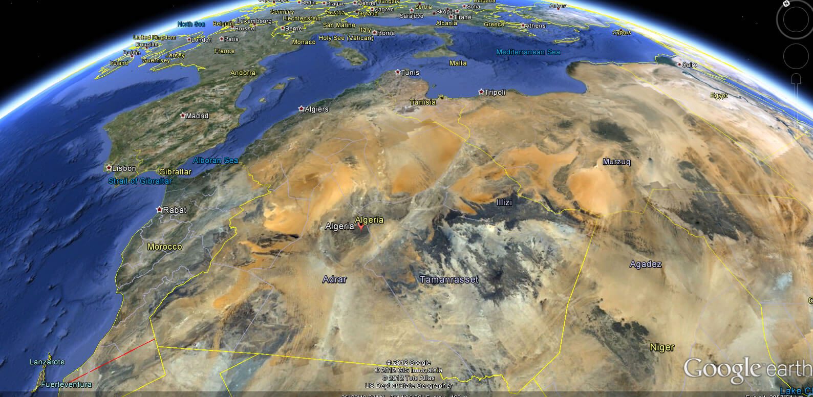 Algeria Map - Guide of the World