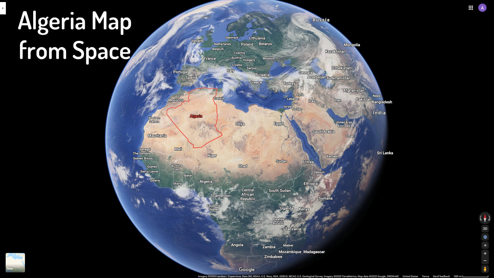 Algeria Map - Guide of the World