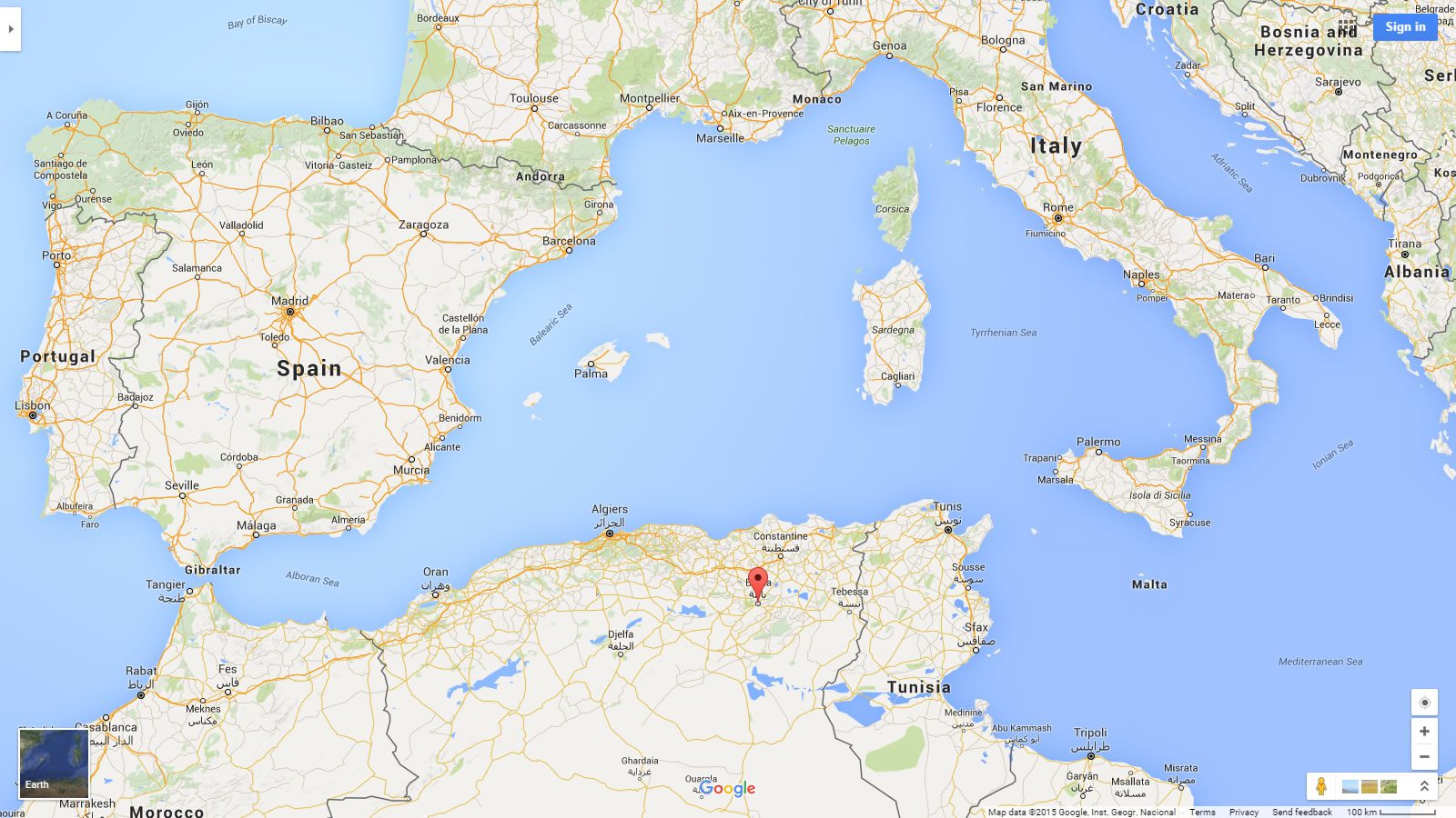 Batna Map - Guide of the World