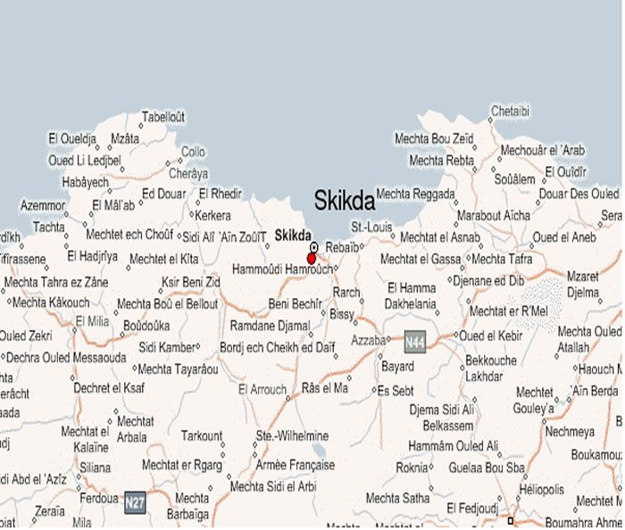 Skikda Map - Guide of the World