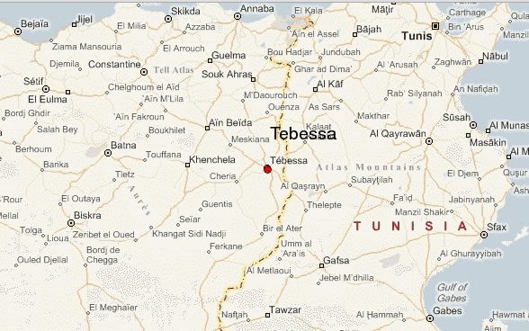 Tebessa Map - Guide of the World