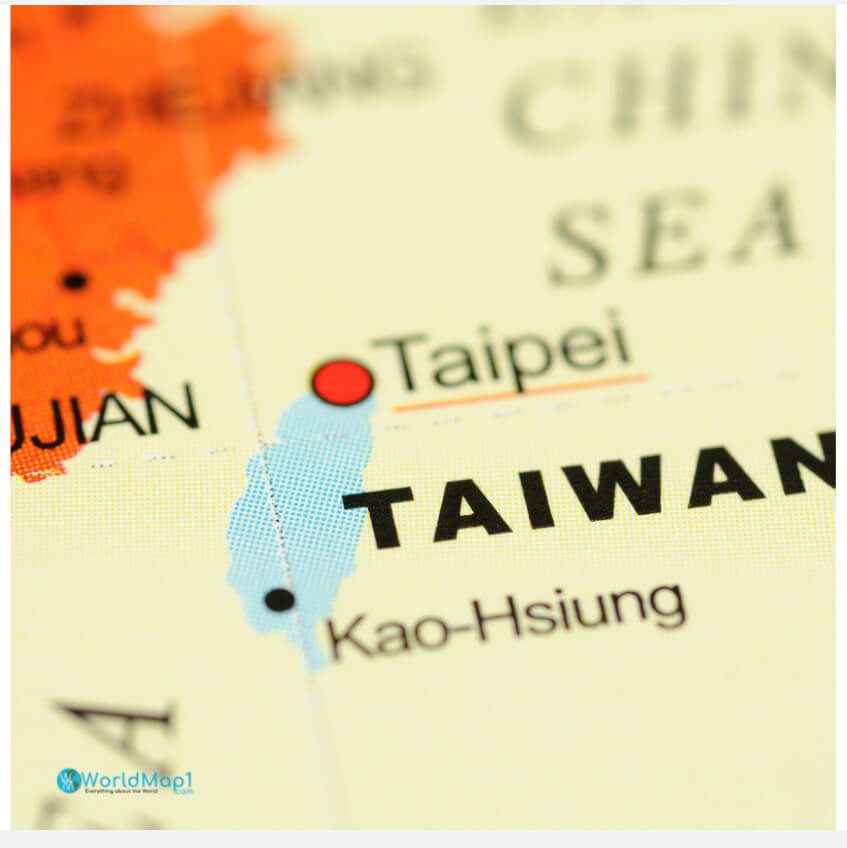 Free Taiwan Printable and Downloadable Maps - Guide of the World