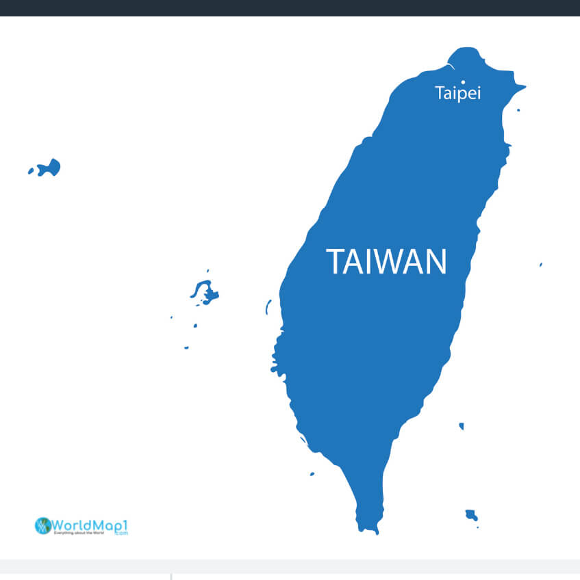 Free Taiwan Printable and Downloadable Maps - Guide of the World
