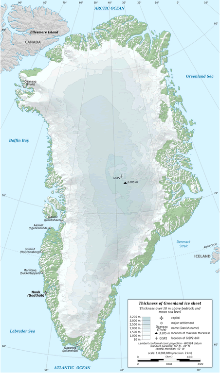 Greenland Map - Guide of the World