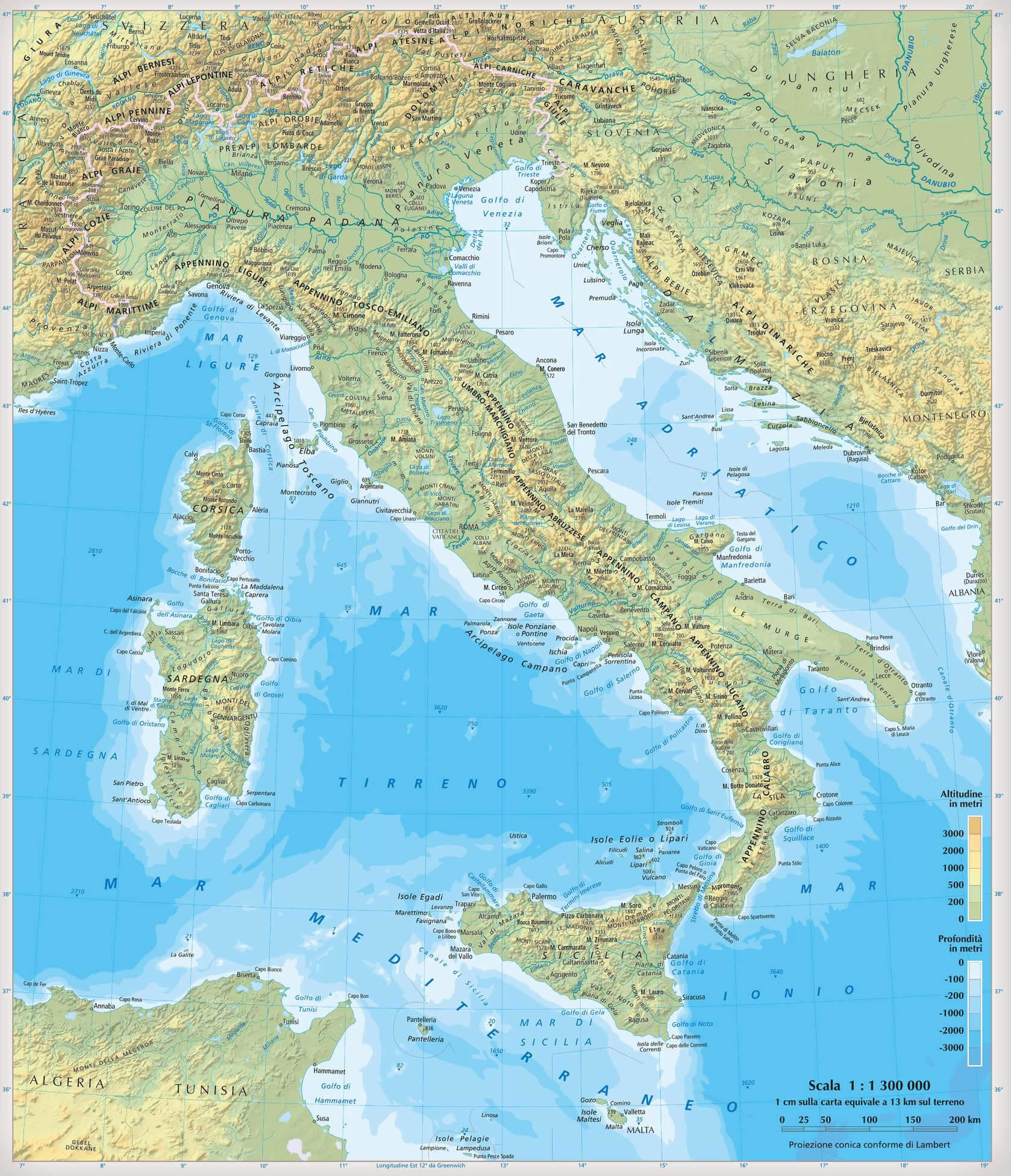 Italy High-Resolution Map - Guide of the World