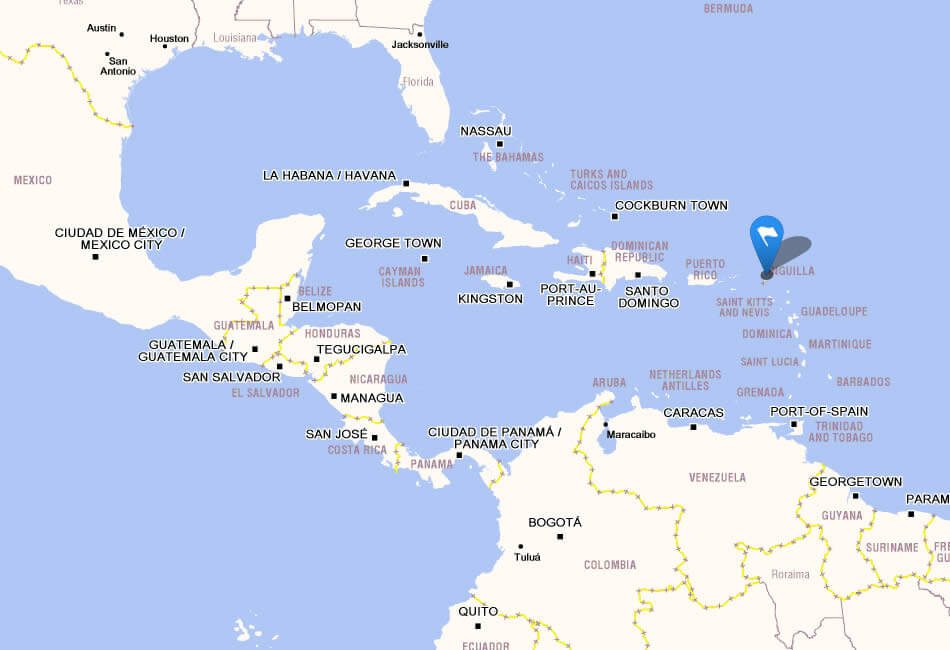 Anguilla Map - Guide of the World