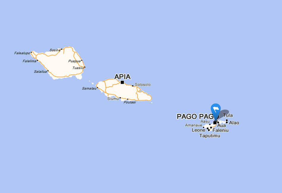 American Samoa Map - Guide of the World