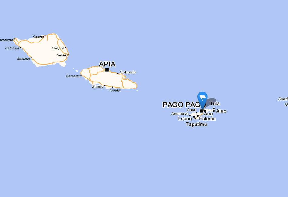 American Samoa Map - Guide of the World