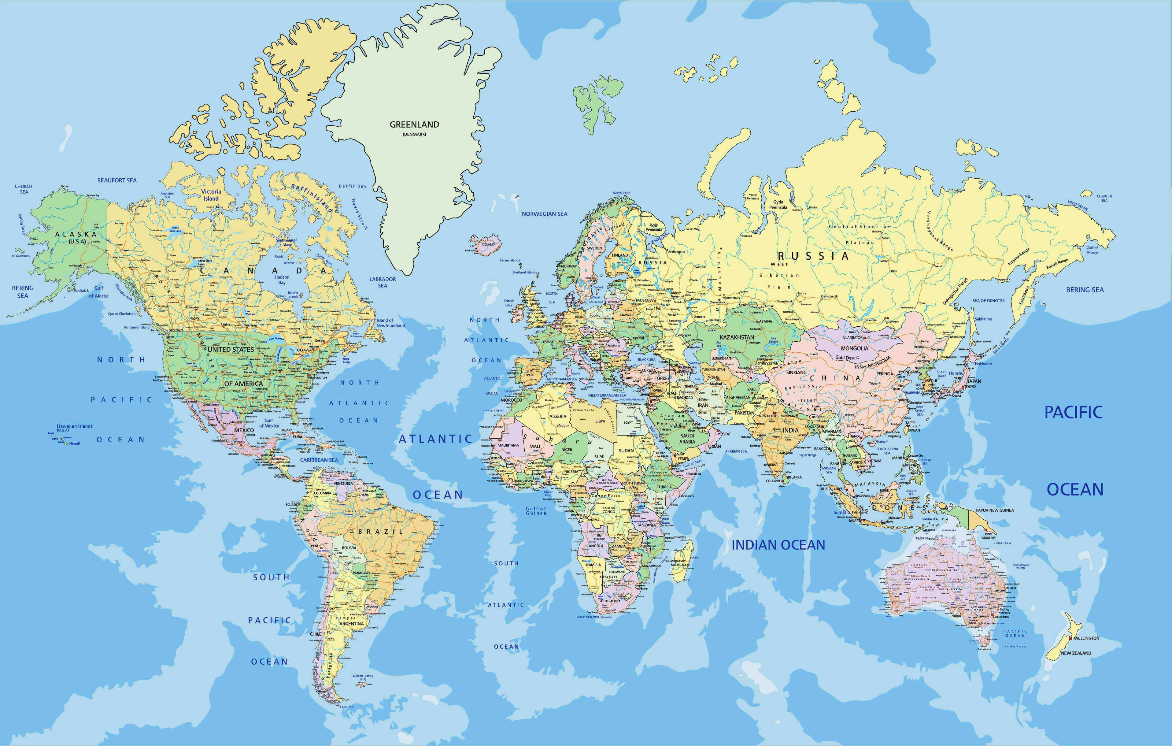 Explore Detailed World Maps - Guide of the World