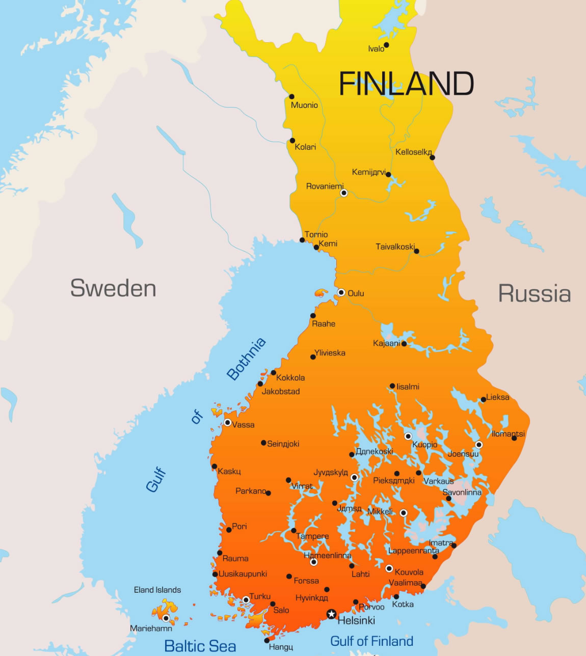Finland Political Map Amazon.com: Political Map Of Finland: Appstore
