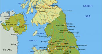 united kingdom political map - Guide of the World