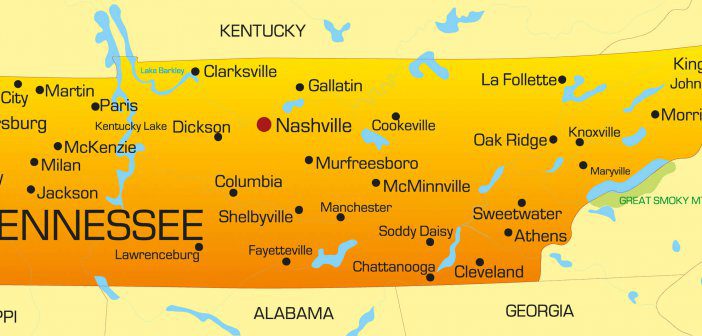 Tennessee Map - Guide of the World