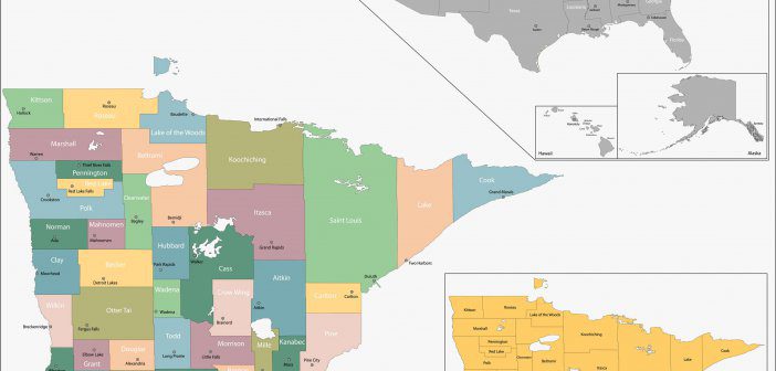 Map of Minnesota - Guide of the World