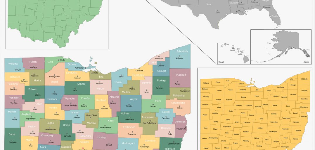 Ohio State Capital Map