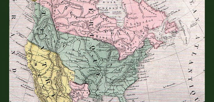 North America Historical Map - Guide of the World