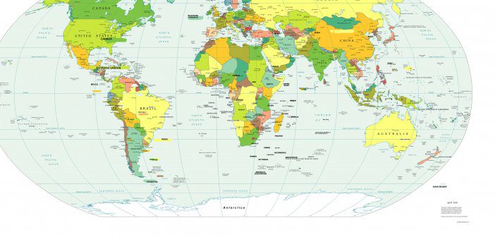 World Maps in Different Languages 4 - Guide of the World