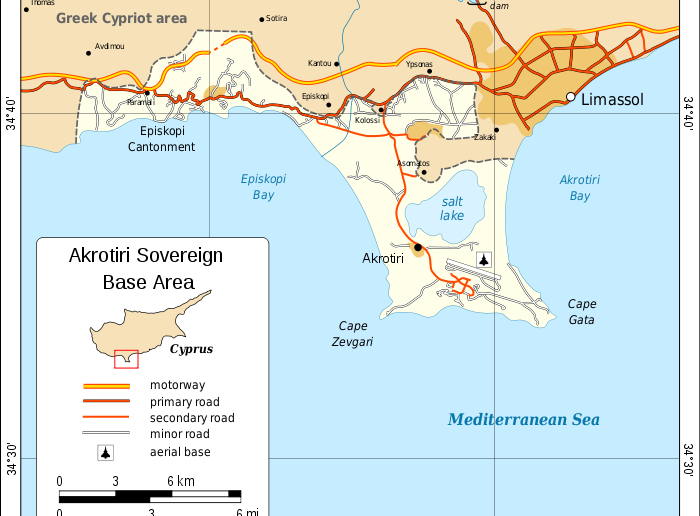 Dhekelia Map - Guide of the World