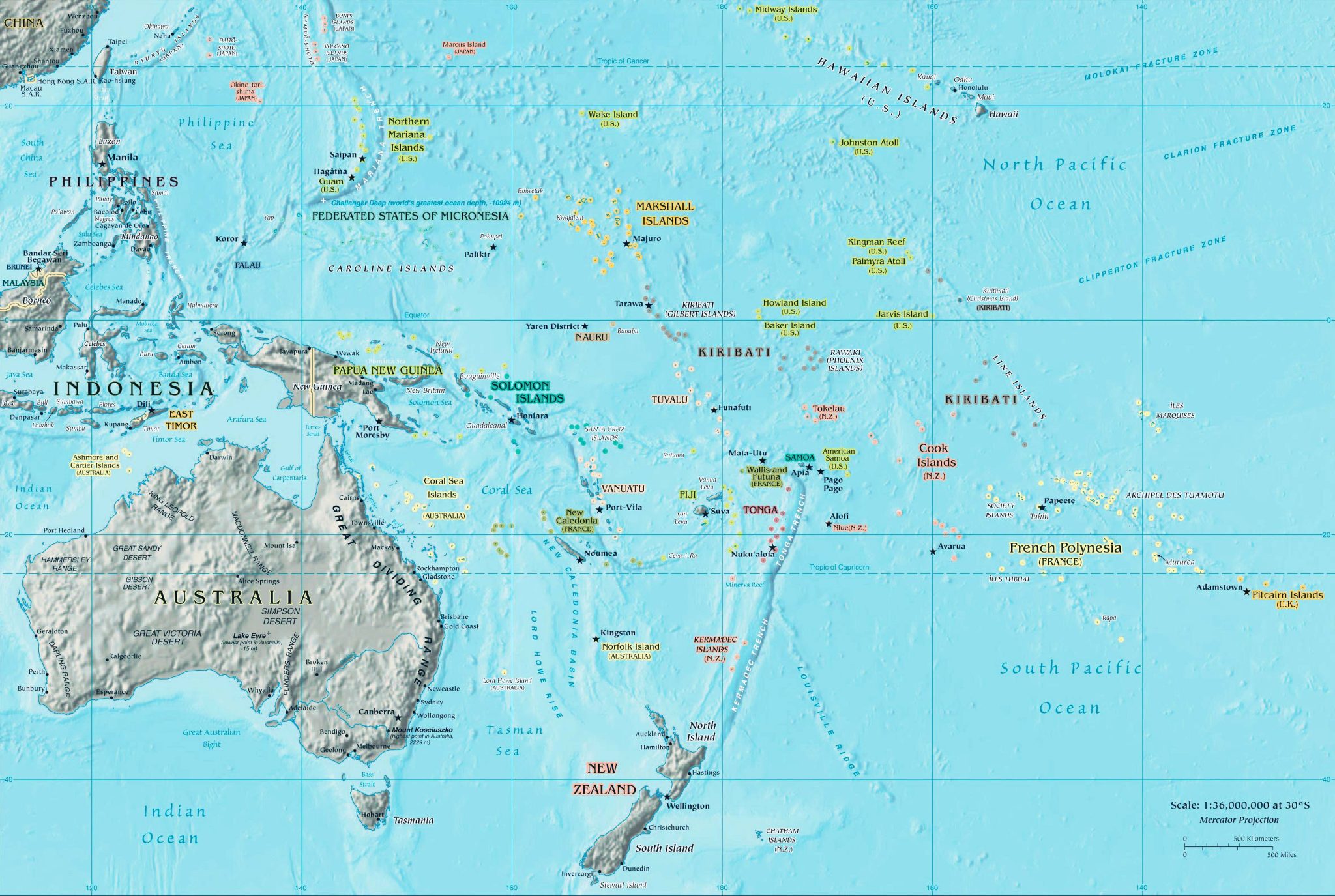 A Collection of Oceania Maps: A Deep Dive Into the Islands and Beyond ...