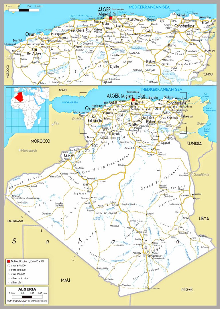 A Collection of Algeria Maps: Exploring a North African Gem via Maps ...