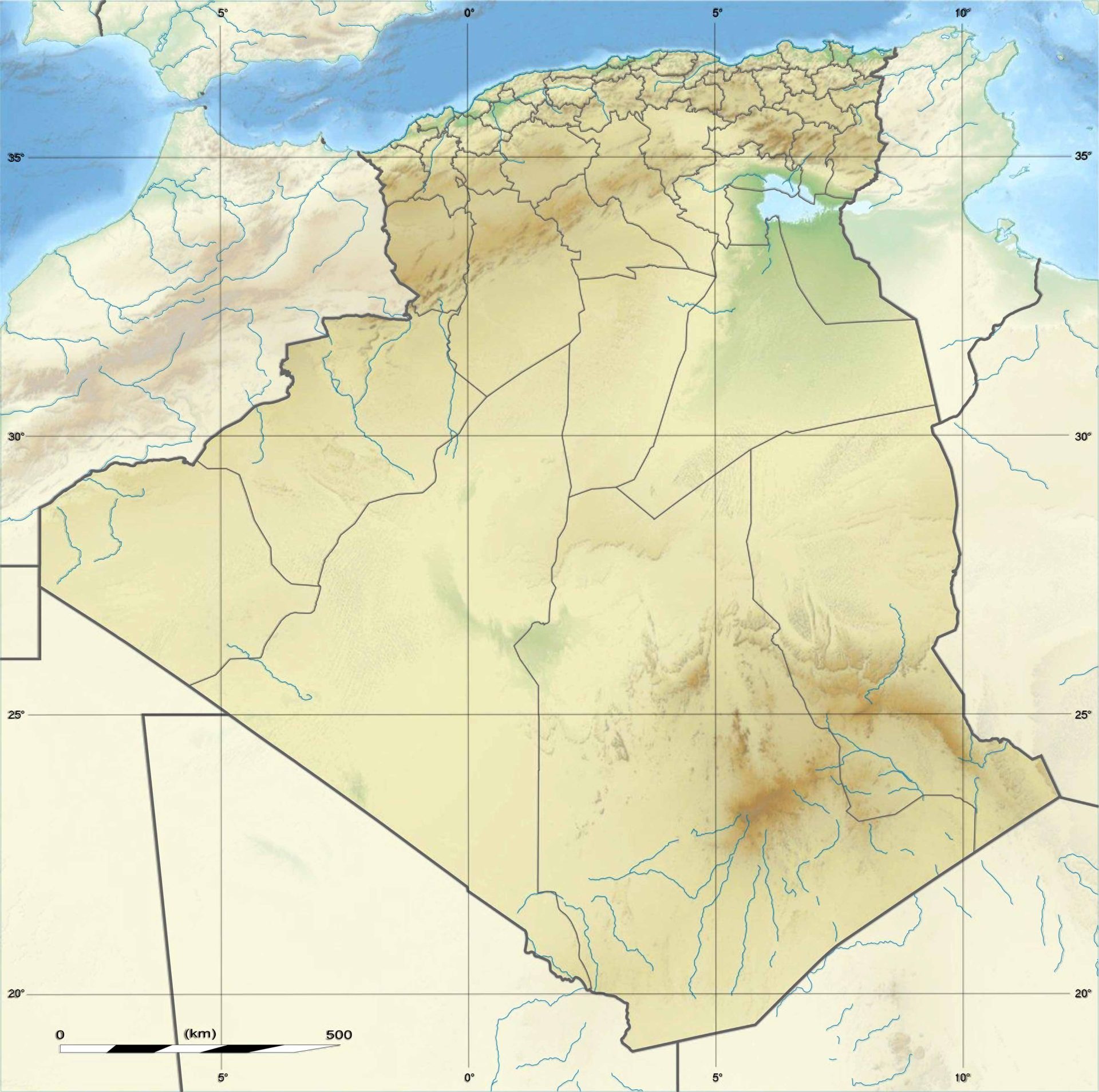 A Collection of Algeria Maps: Exploring a North African Gem via Maps - Guide of the World