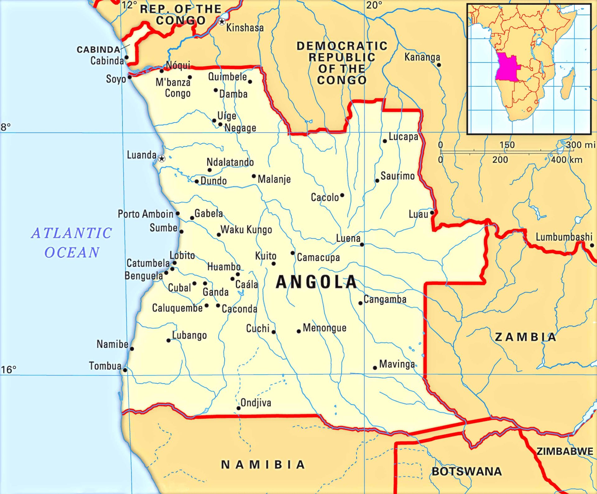 A Collection of Angola Maps: Dive into the Diverse Landscapes and ...