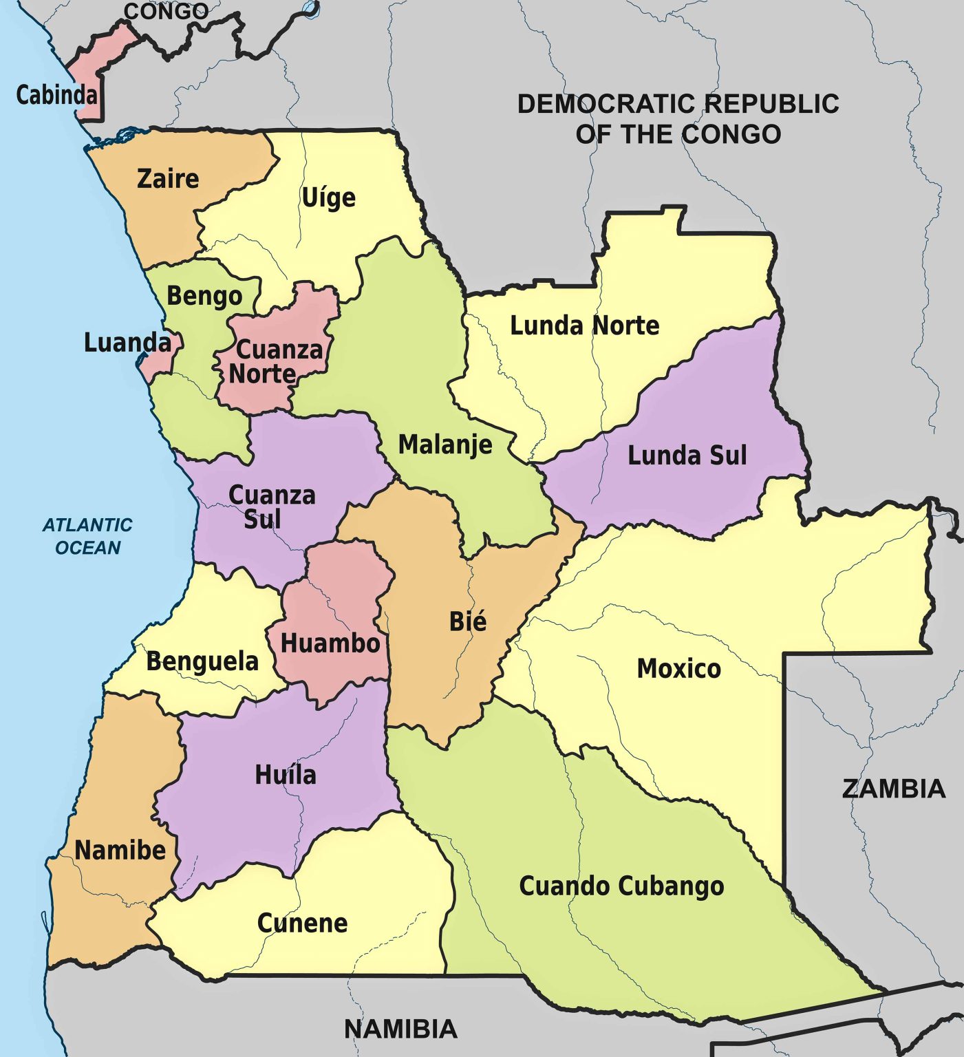 A Collection of Angola Maps: Dive into the Diverse Landscapes and ...