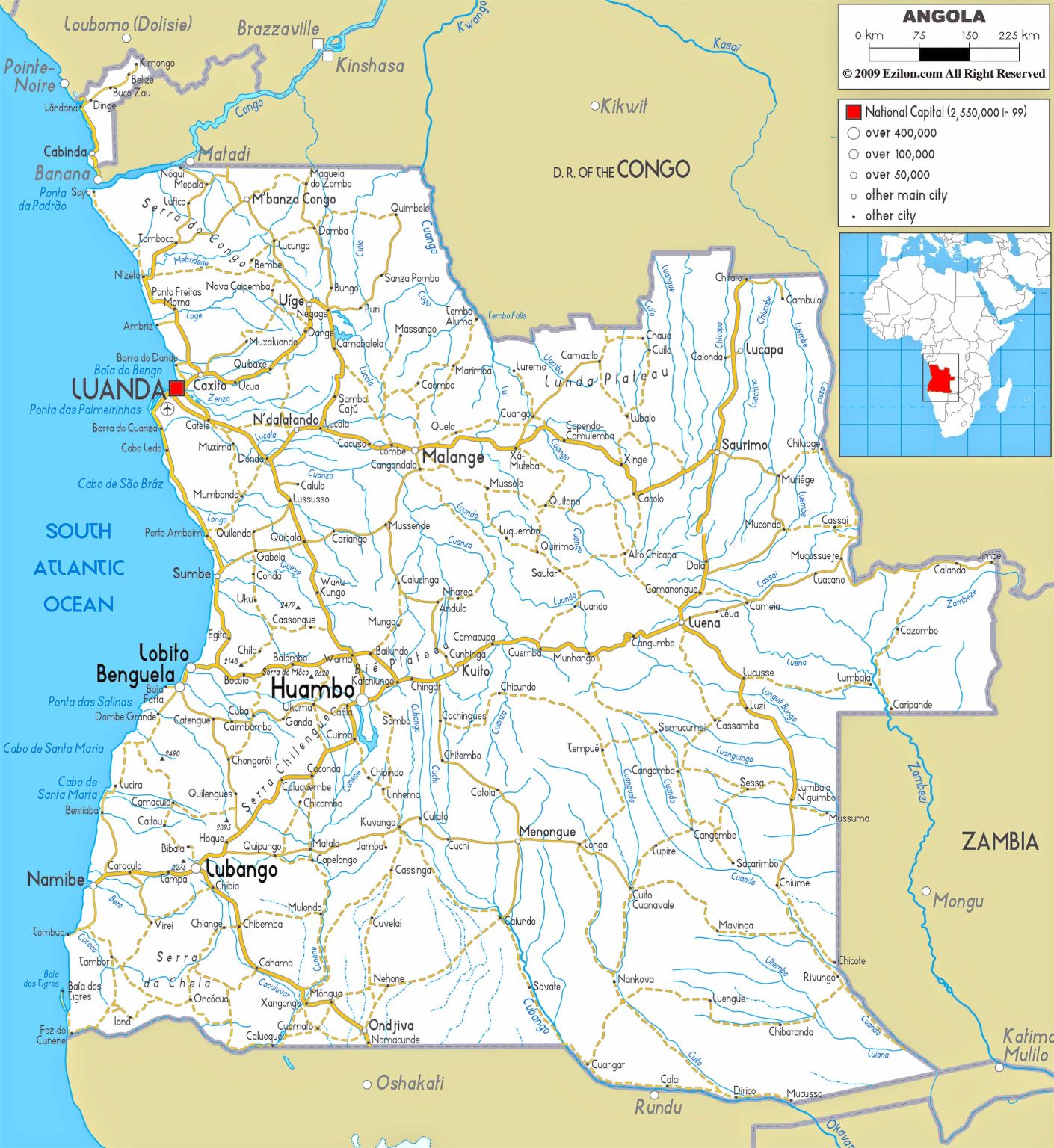 A Collection of Angola Maps: Dive into the Diverse Landscapes and ...