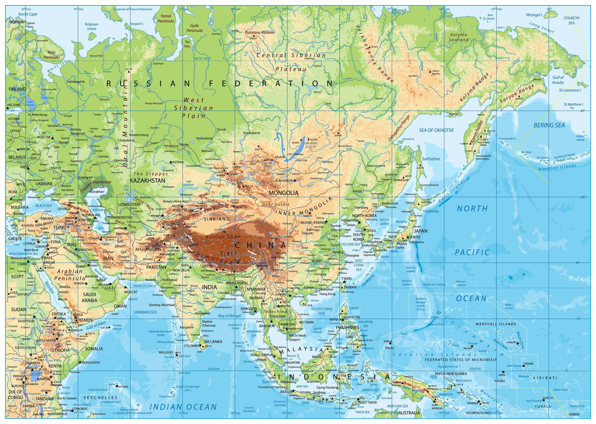 A Collection of Asia Maps: A Cartographic Dive into History and Terrain ...