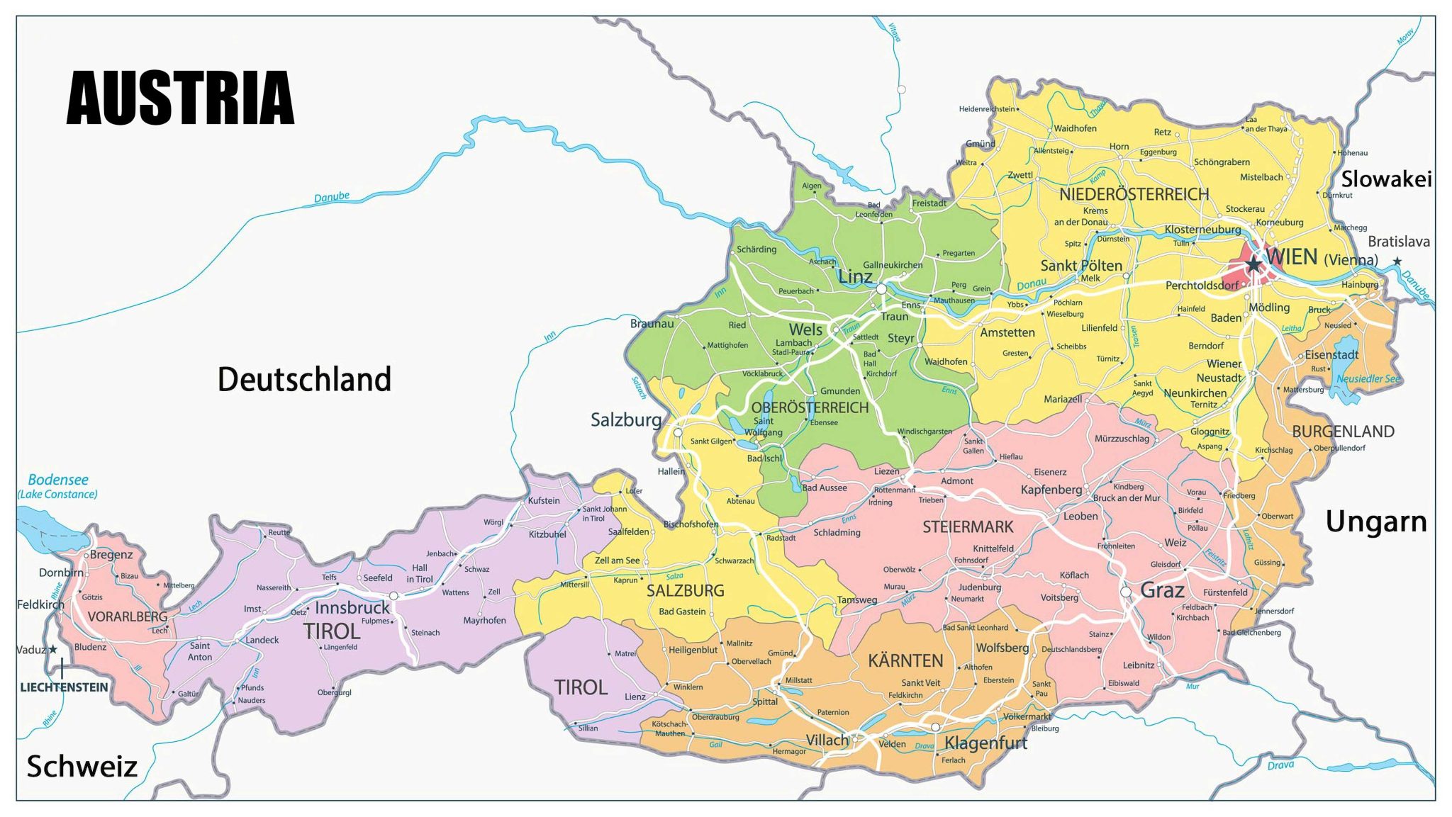 A Collection of Austria Maps - Guide of the World