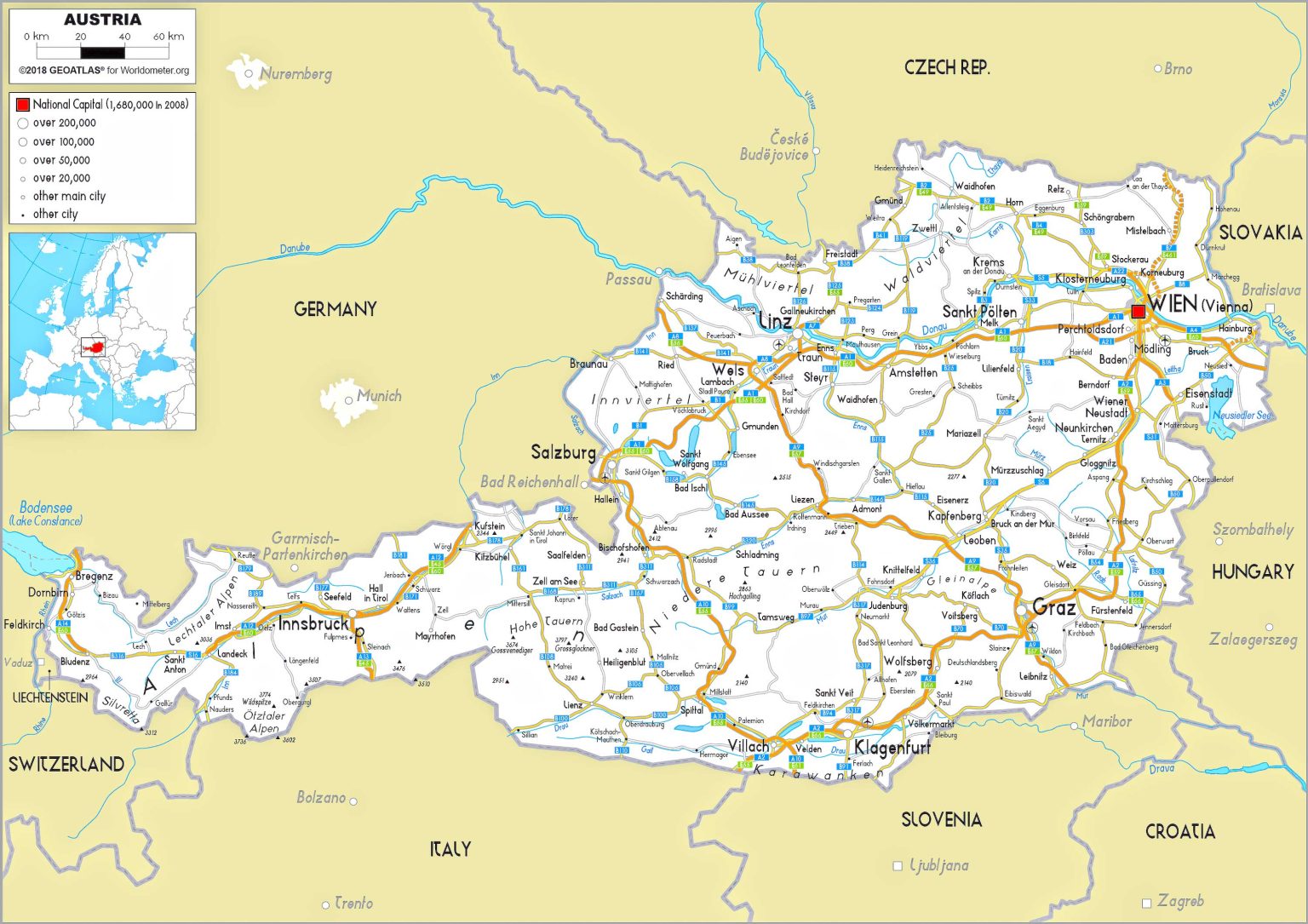 A Collection of Austria Maps - Guide of the World