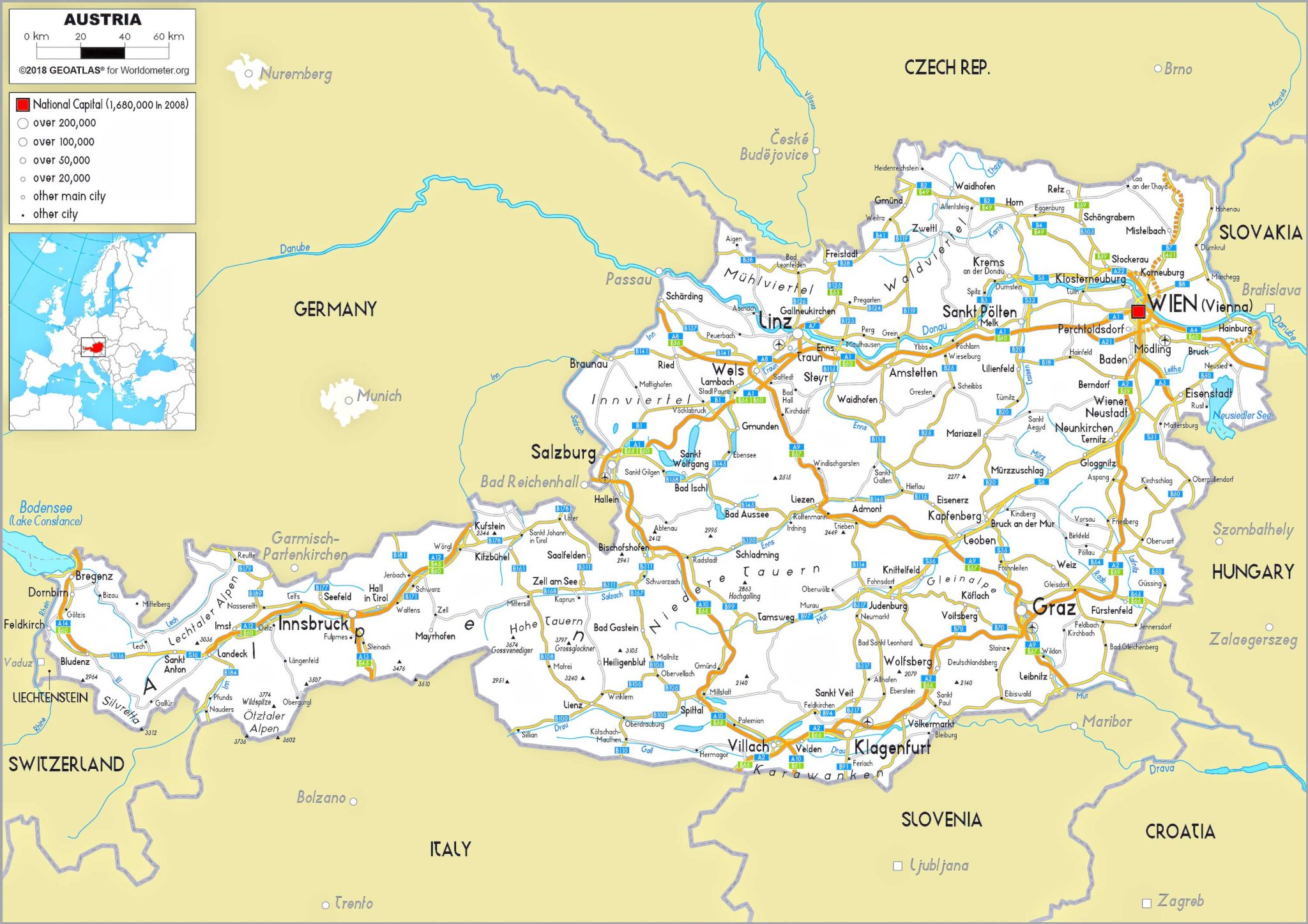 A Collection of Austria Maps - Guide of the World