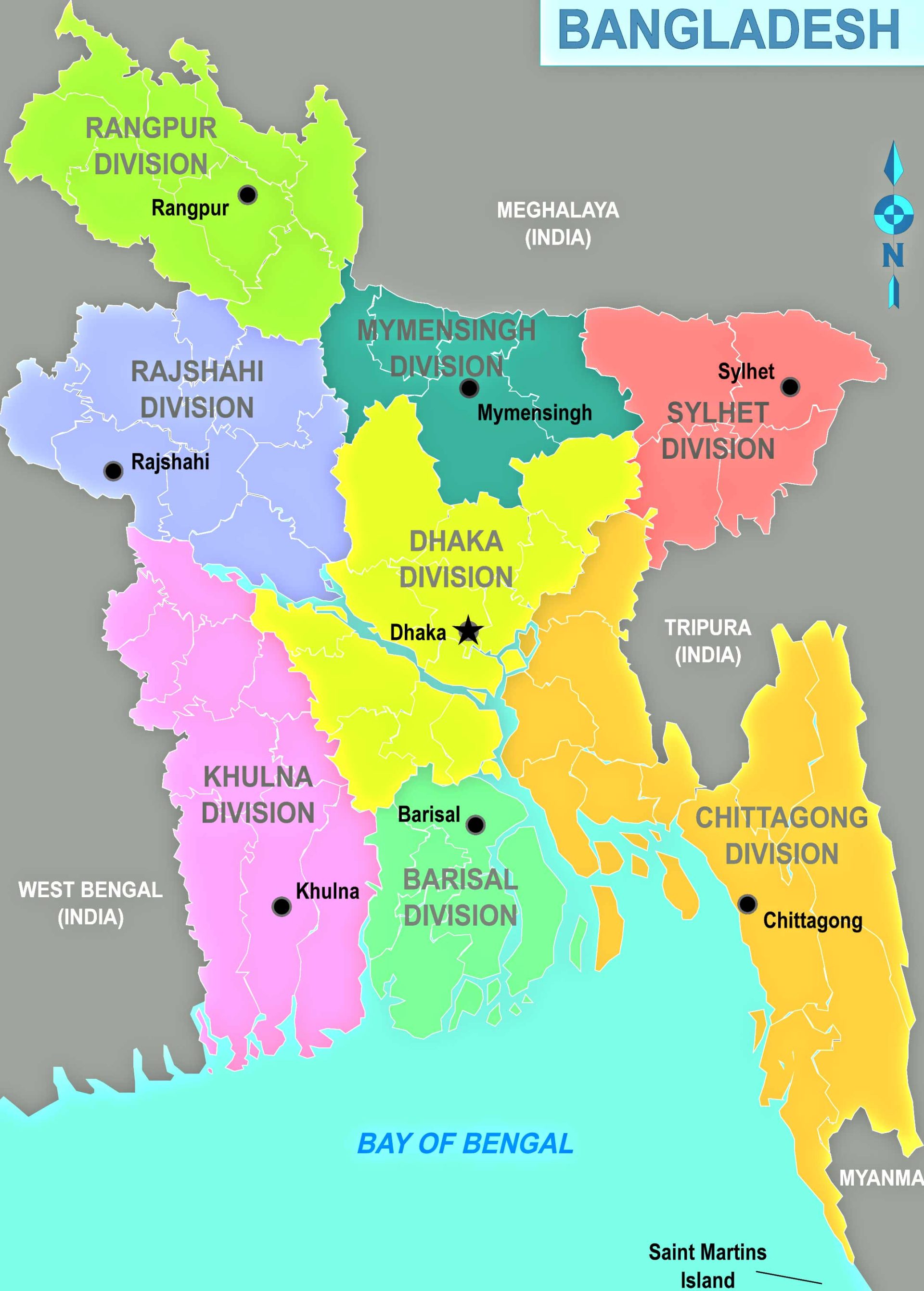 A Collection of Bangladesh Maps - Guide of the World