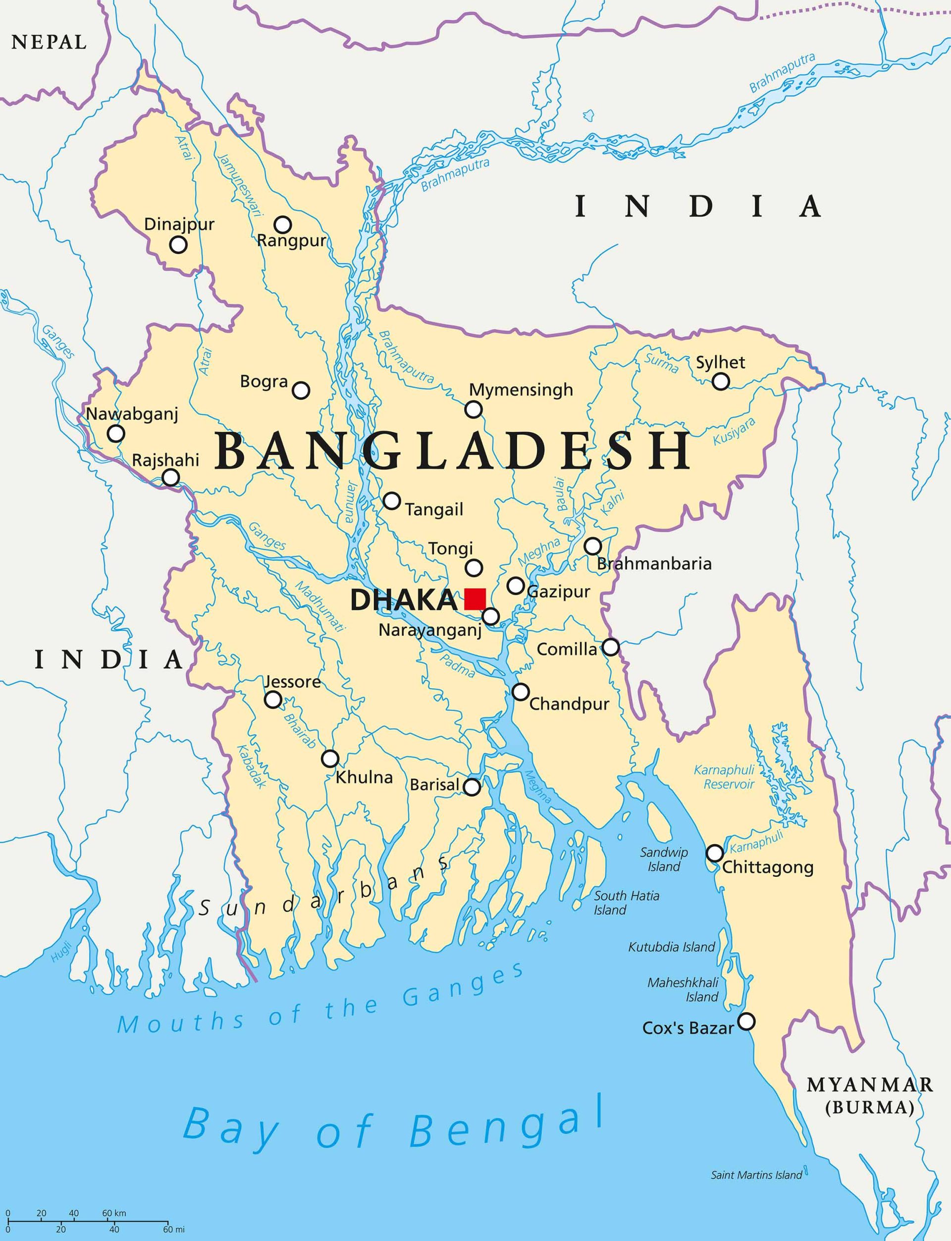 A Collection of Bangladesh Maps - Guide of the World