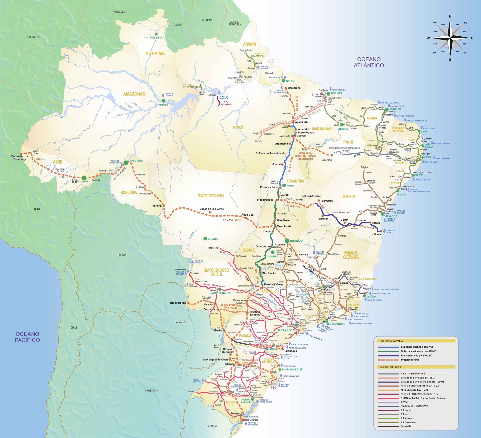 A Collection of Brazil Maps - Guide of the World
