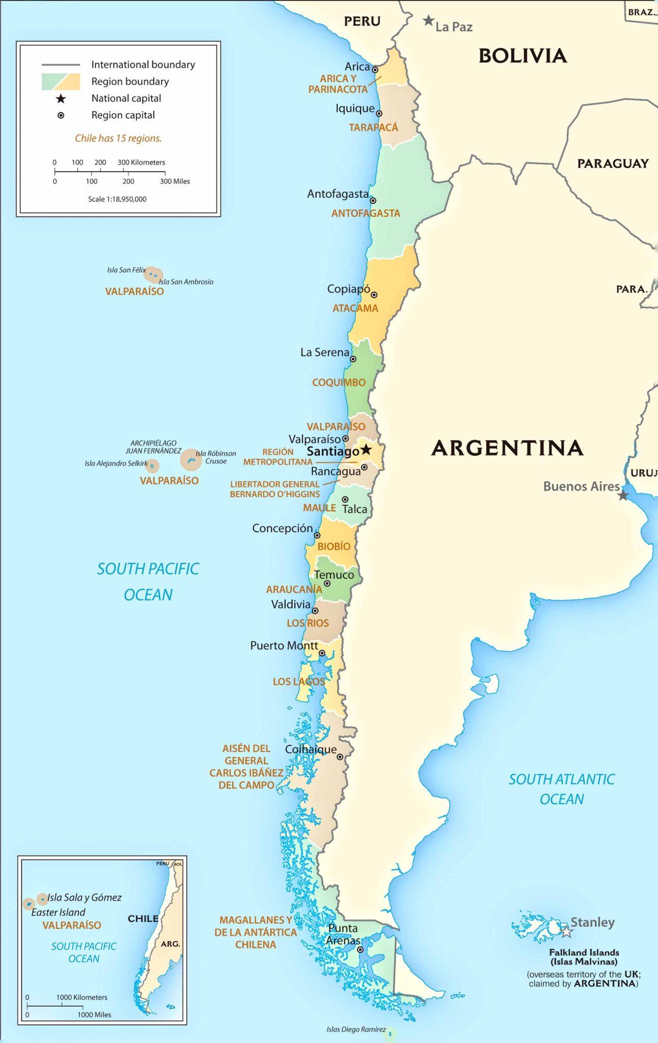 A Collection of Chile Maps: A Cartographic Journey - Guide of the World