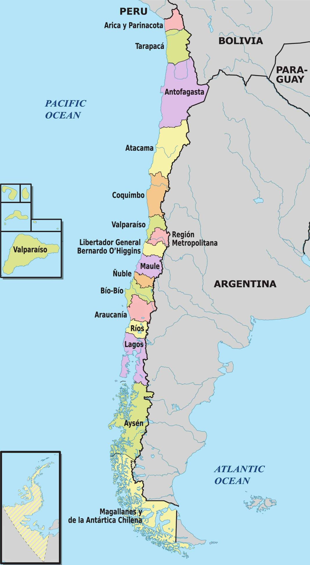 A Collection of Chile Maps: A Cartographic Journey - Guide of the World