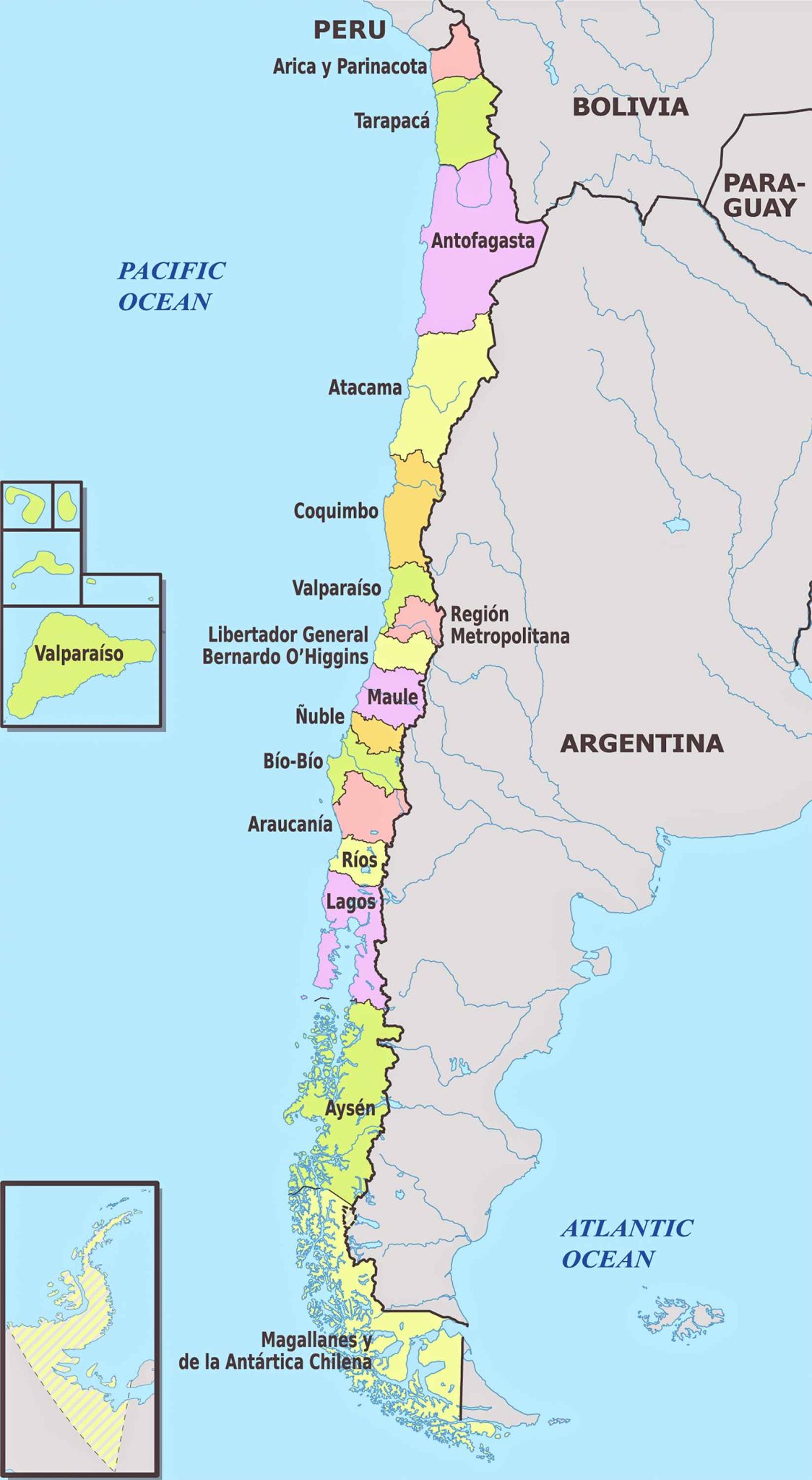 A Collection of Chile Maps: A Cartographic Journey - Guide of the World