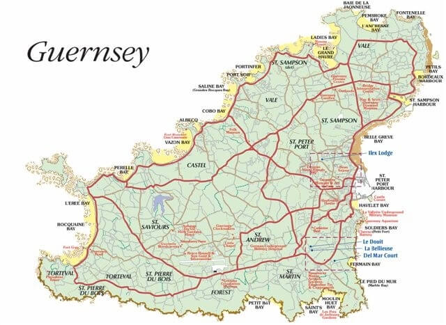 Discover Guernsey Through Maps - Guide of the World