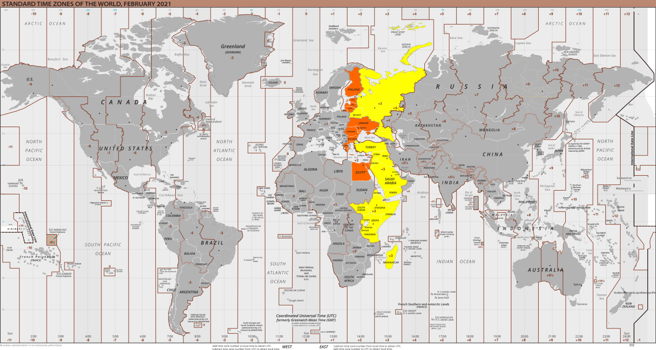 Bahrain Time Zone Map - Guide of the World