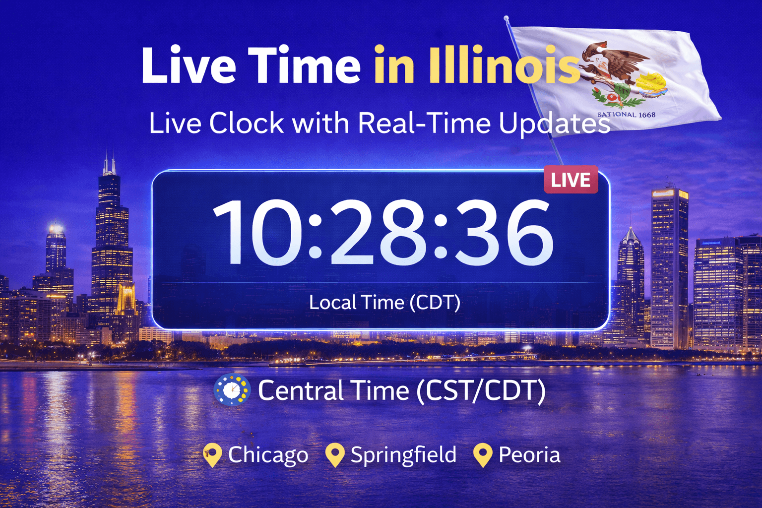 Live Time in Illinois - Live Clock with Real-Time Updates - Guide of ...