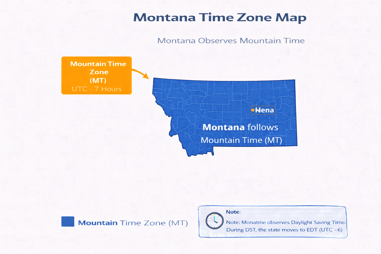 Montana Time Zone Map - Guide of the World