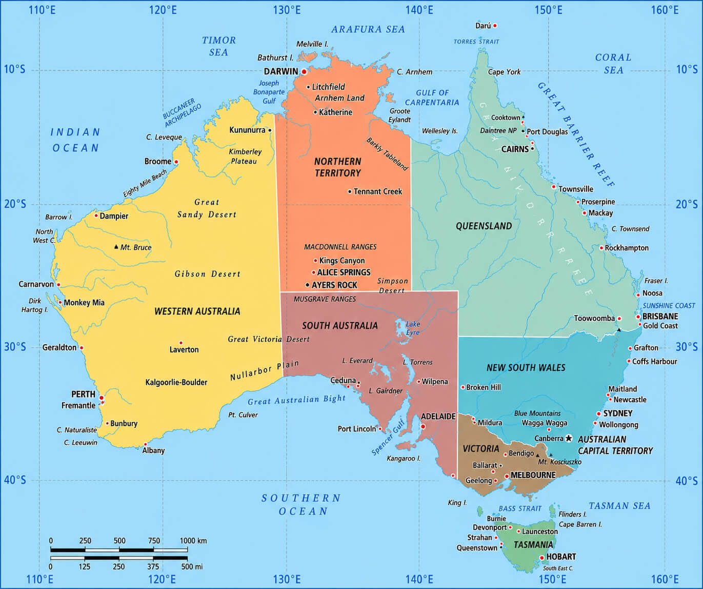A Collection of Australia Map - Guide of the World