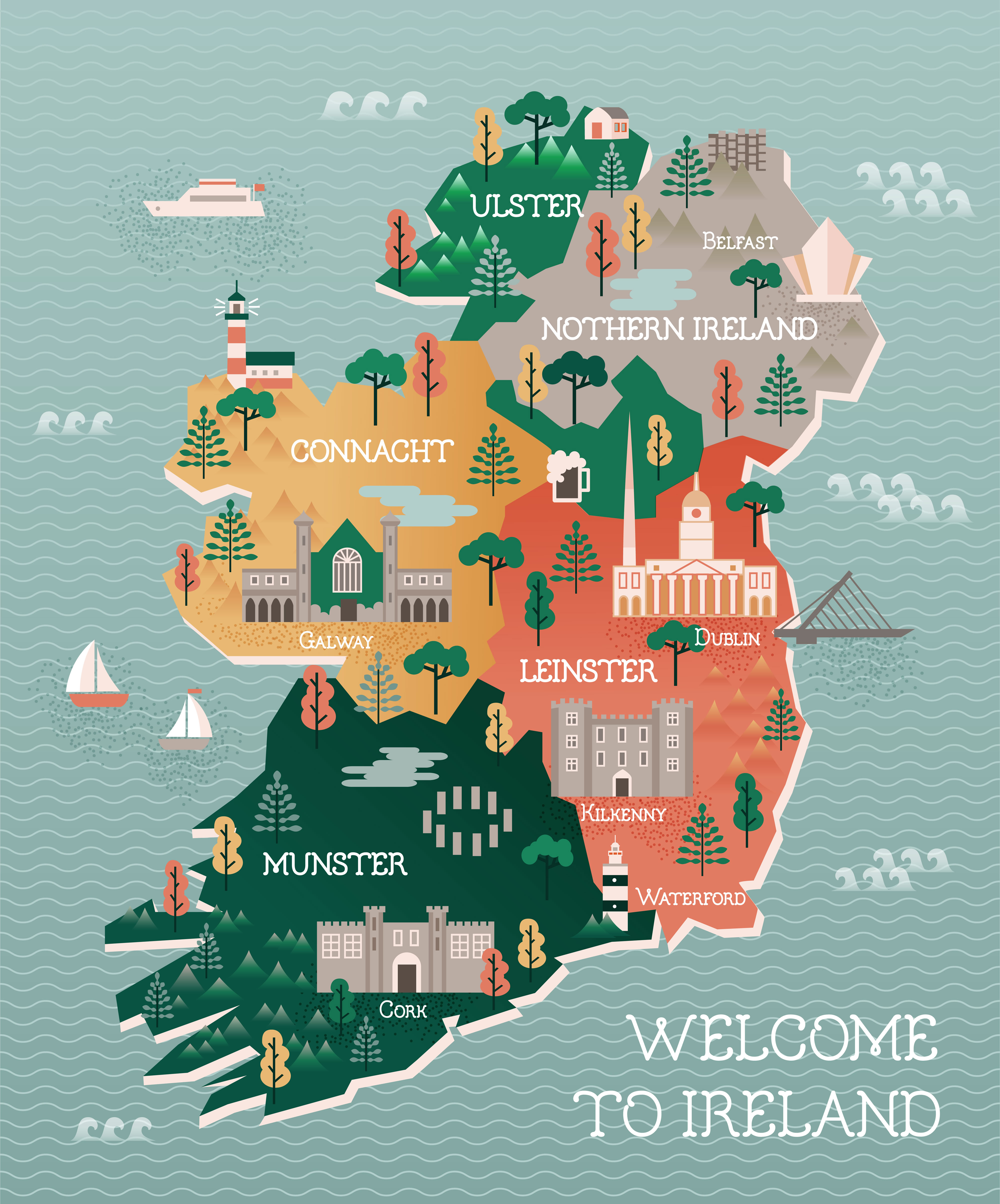 Interactive Tourist Map Of Ireland Interactive Tourist Map Of Ireland